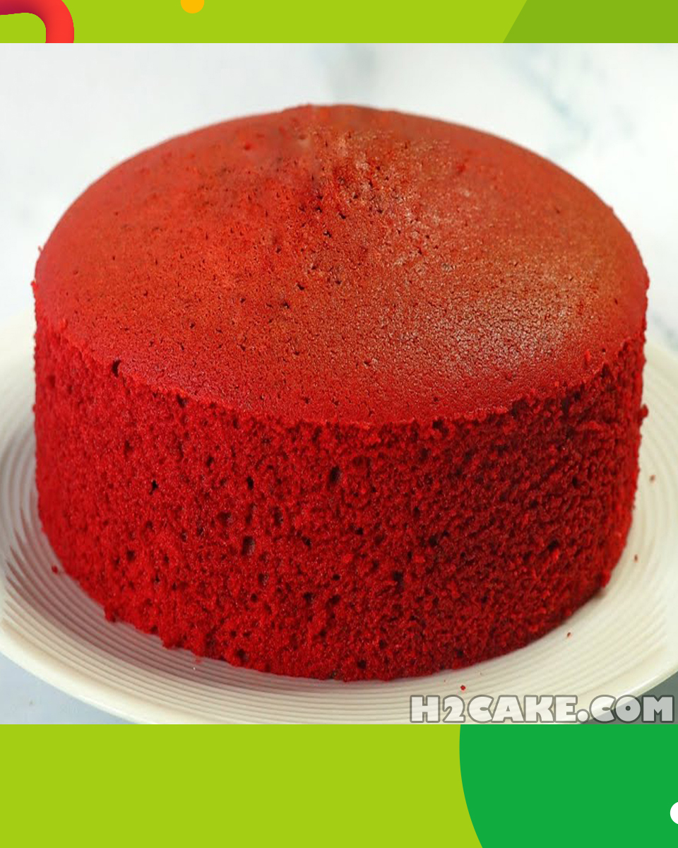 Red Velvet Sponge Cake - H2Cake