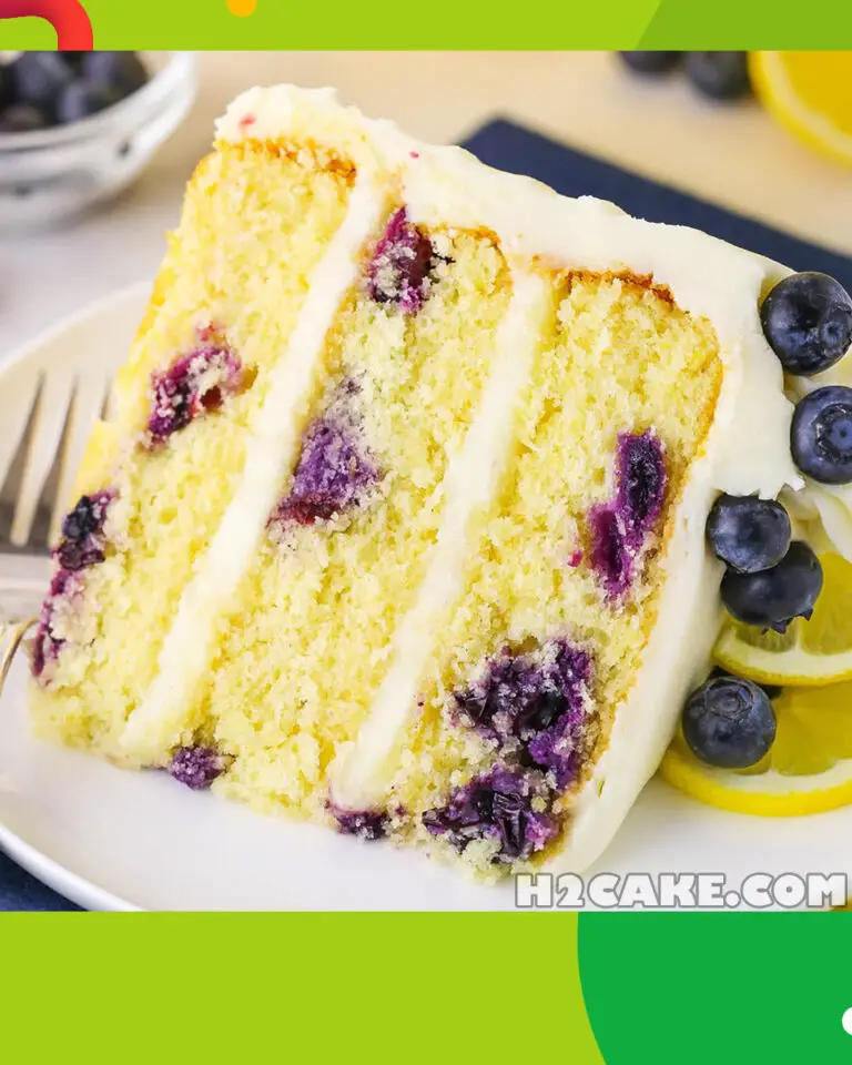 The Ultimate Blueberry Sponge Cake - H2Cake