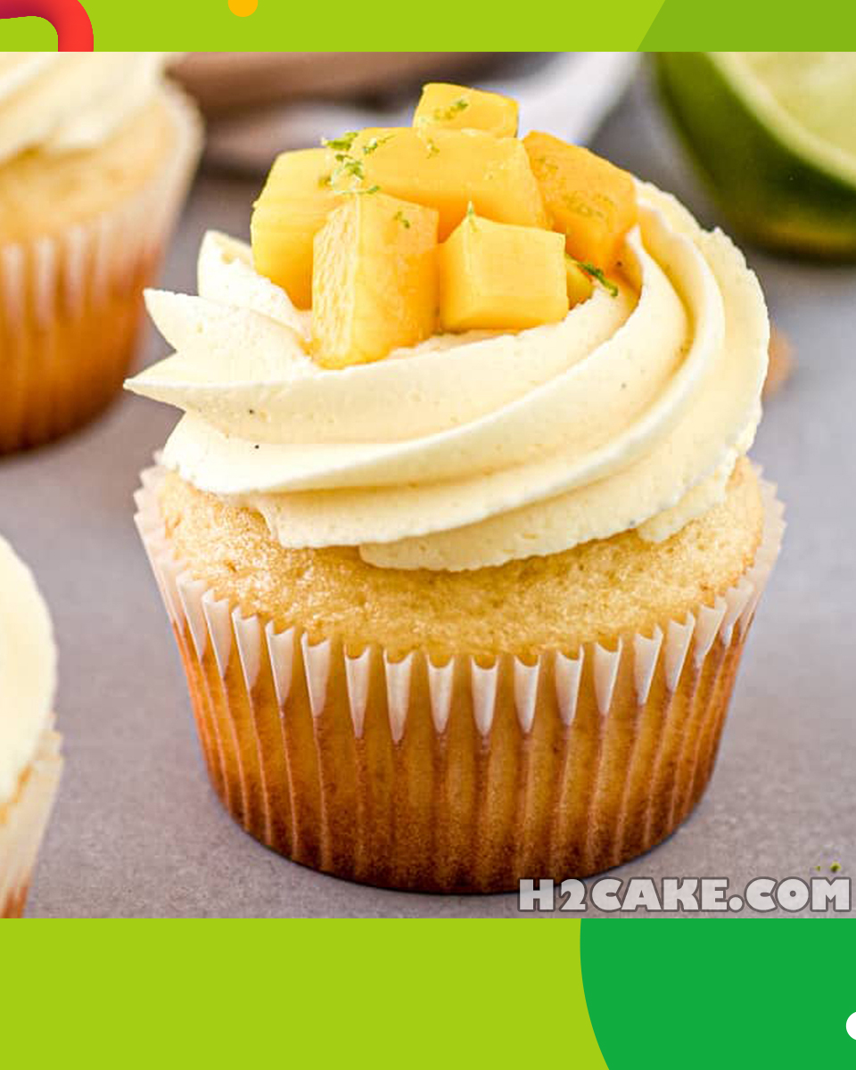 Exotic Mango Cupcakes - H2Cake