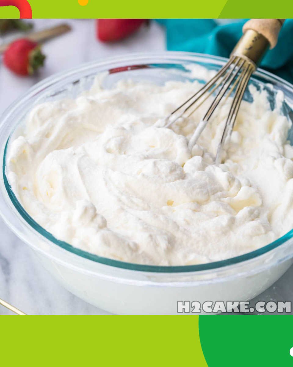 The Perfect Whipped Cream Recipe - H2Cake