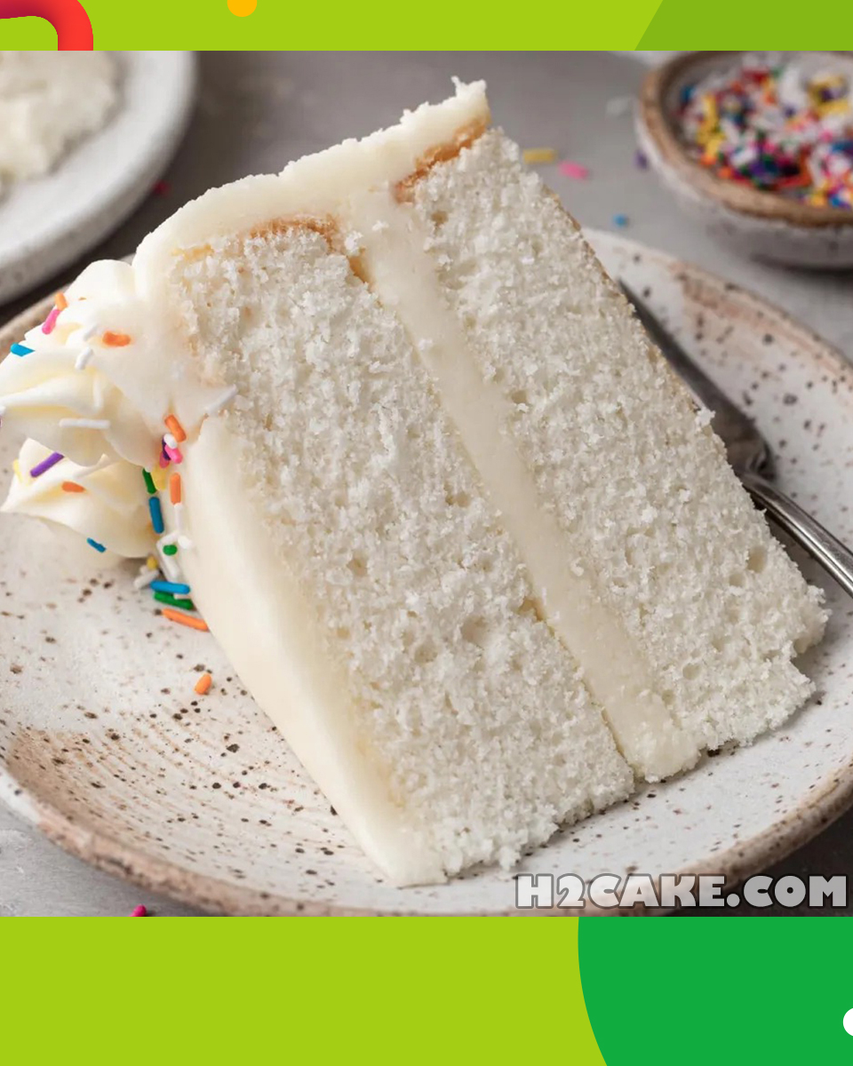 Pure Bliss White Cake - H2Cake